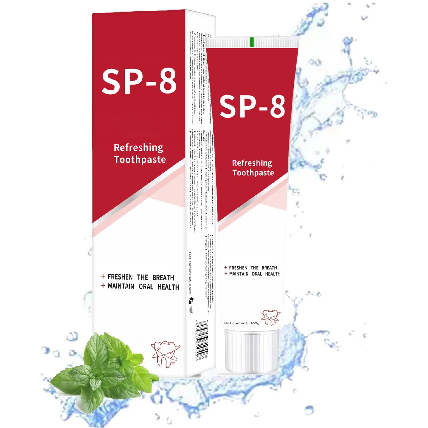 Pasta de dientes Hannahcos Sp-8 Probiotics Blanqueadora Fresca Menta ...