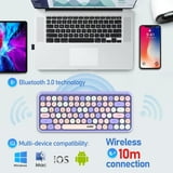 FELICON Wireless Bluetooth Keyboard Mini Portable 84-Key Keyboard ...