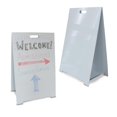 Premium Corrugated Plastic Dry Erase Marquee Easel - 355"H X 23"W X 15 ...
