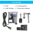 DaToo Aquarium Hang-On Filter Small Fish Tank Waterfall Filtration ...