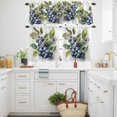 Blueberries Kitchen Curtains, Kitchen Curtains and Valances Set of 3 ...