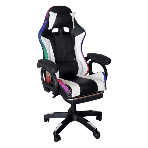 Silla Gamer Led RGB Ergonomica con Masajeador, descansa pies ...
