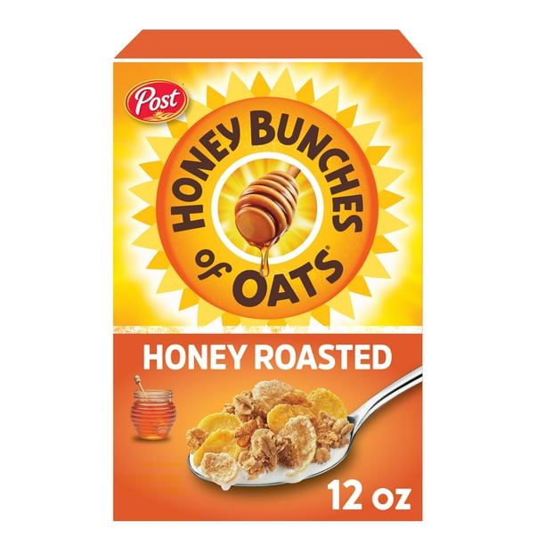 Post Honey Bunches of Oats Honey Roasted Breakfast Cereal, 12 OZ Box ...