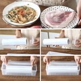 ZHaobin 15cm-30cm Wrap Dispenser Reusable Saran Wrap Cutter with Slide ...
