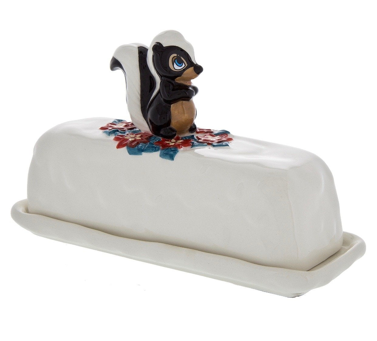 Disney Parks Retro Holiday Storybook Flower Butter Dish Christmas New ...
