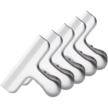 Partstock Set of 5 Heavy Duty Stainless Steel Chip Bag Clips,3 inch ...