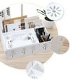 MLINS White Synthetic Wood Desktop Organizer for Holding Remote Tissue ...