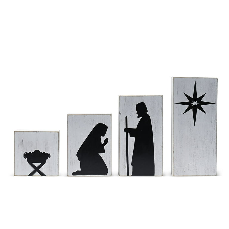 Nativity Scene Black And White