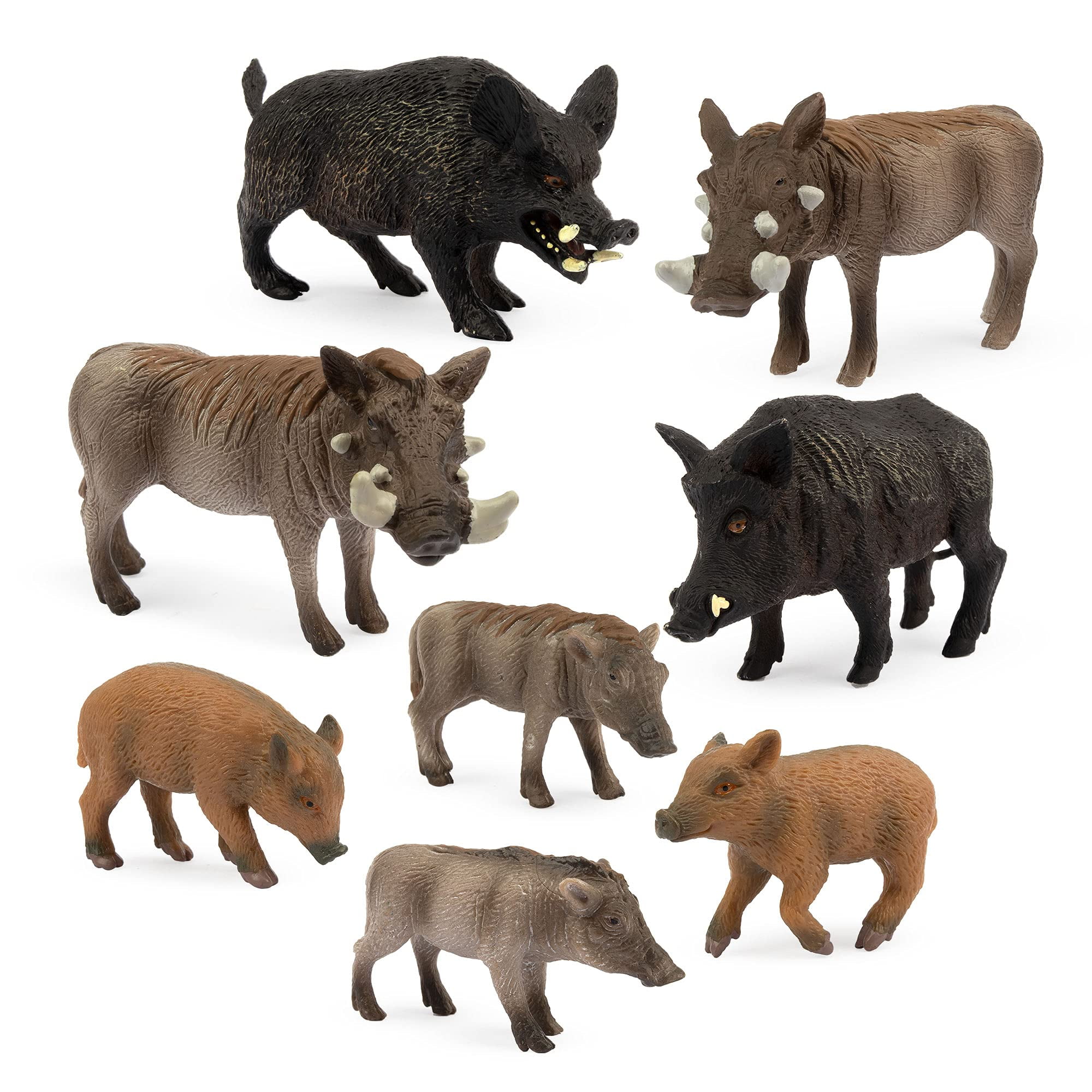 Juego de juguetes Toymany con figuras de jabalí, jabalí, para niños de ...