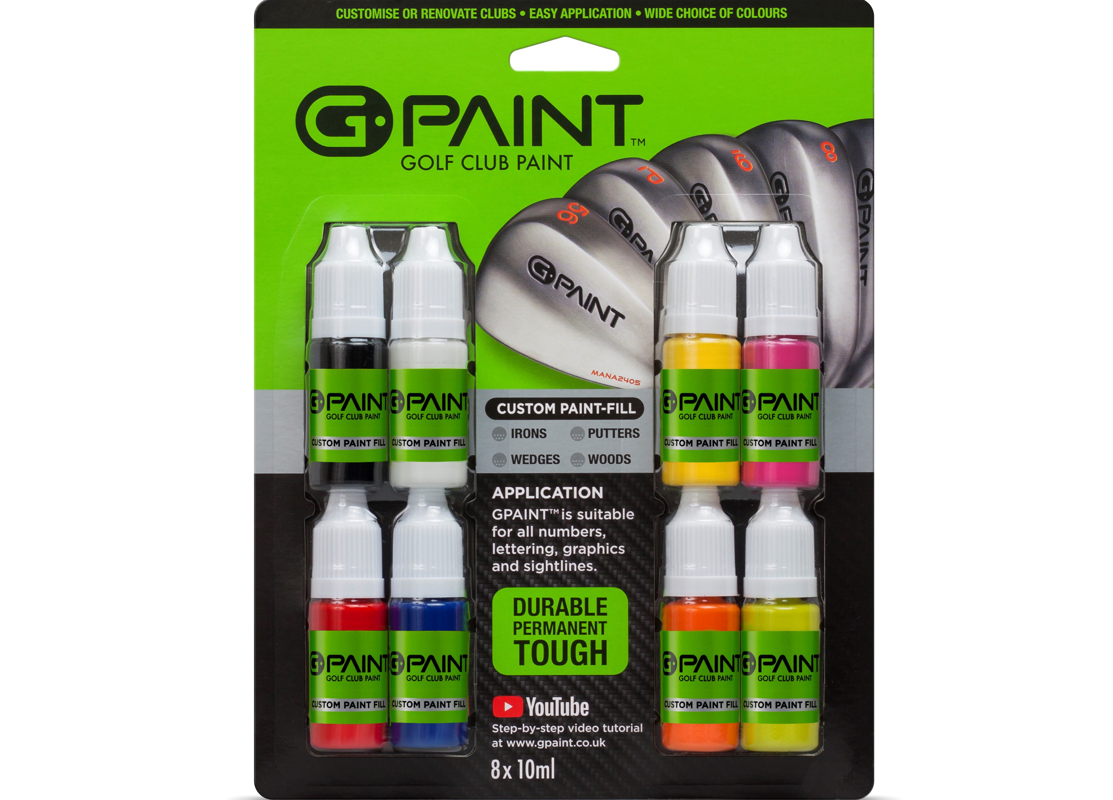 G-Paint Golf Club Paint - Touch Up, Fill In, Customize or Renovate Your ...