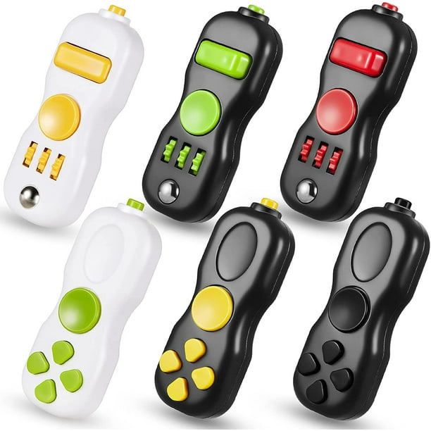 6 Pieces Fidget Toy Fidget Pad Handheld Fidget Game Pad Fidget ...