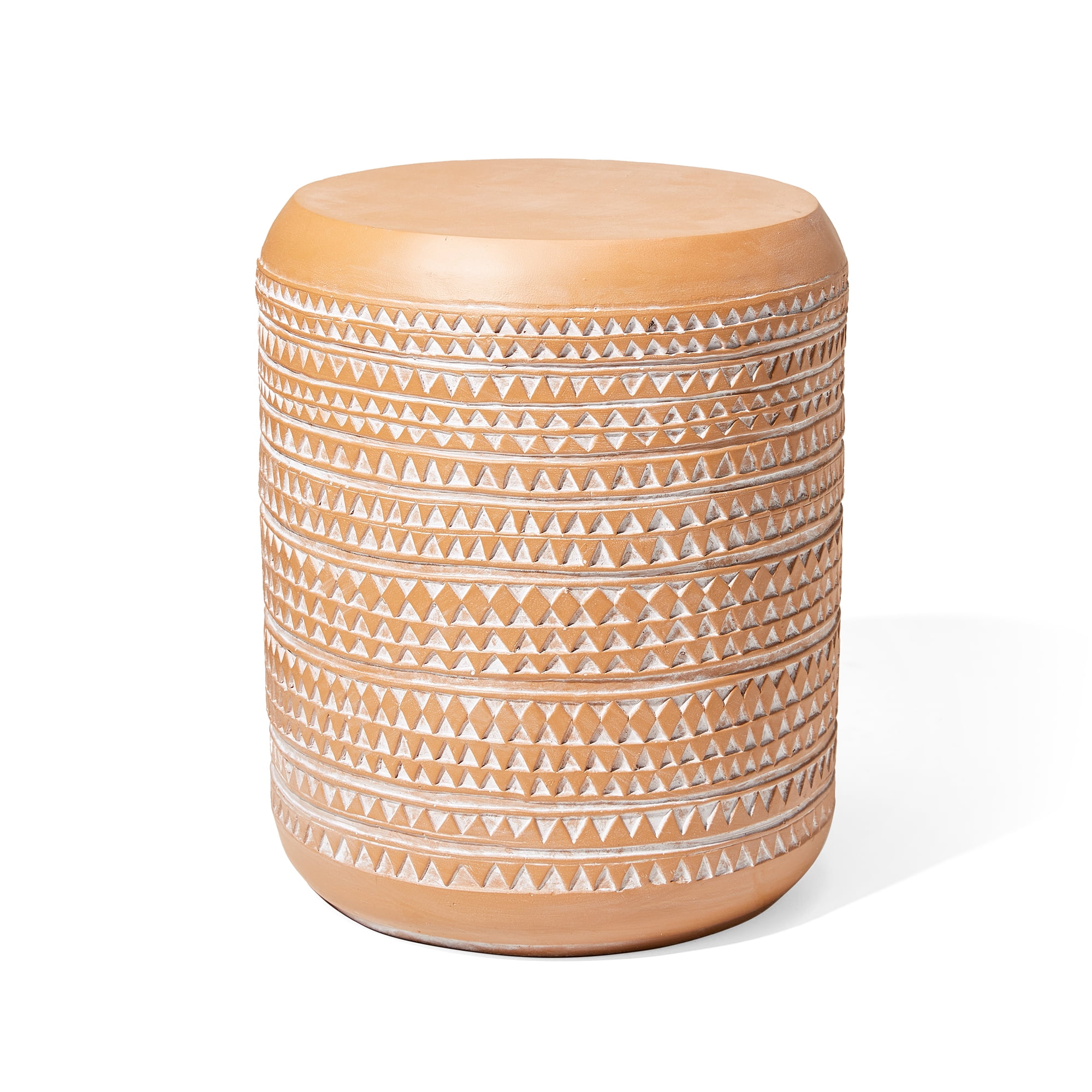 Glitzhome 18.5"H Multi-functional MGO Terracotta Garden Stool or ...
