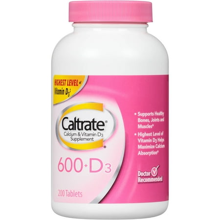 Caltrate 600+D Plus Minerals Calcium Supplement, 200ct - Walmart.com