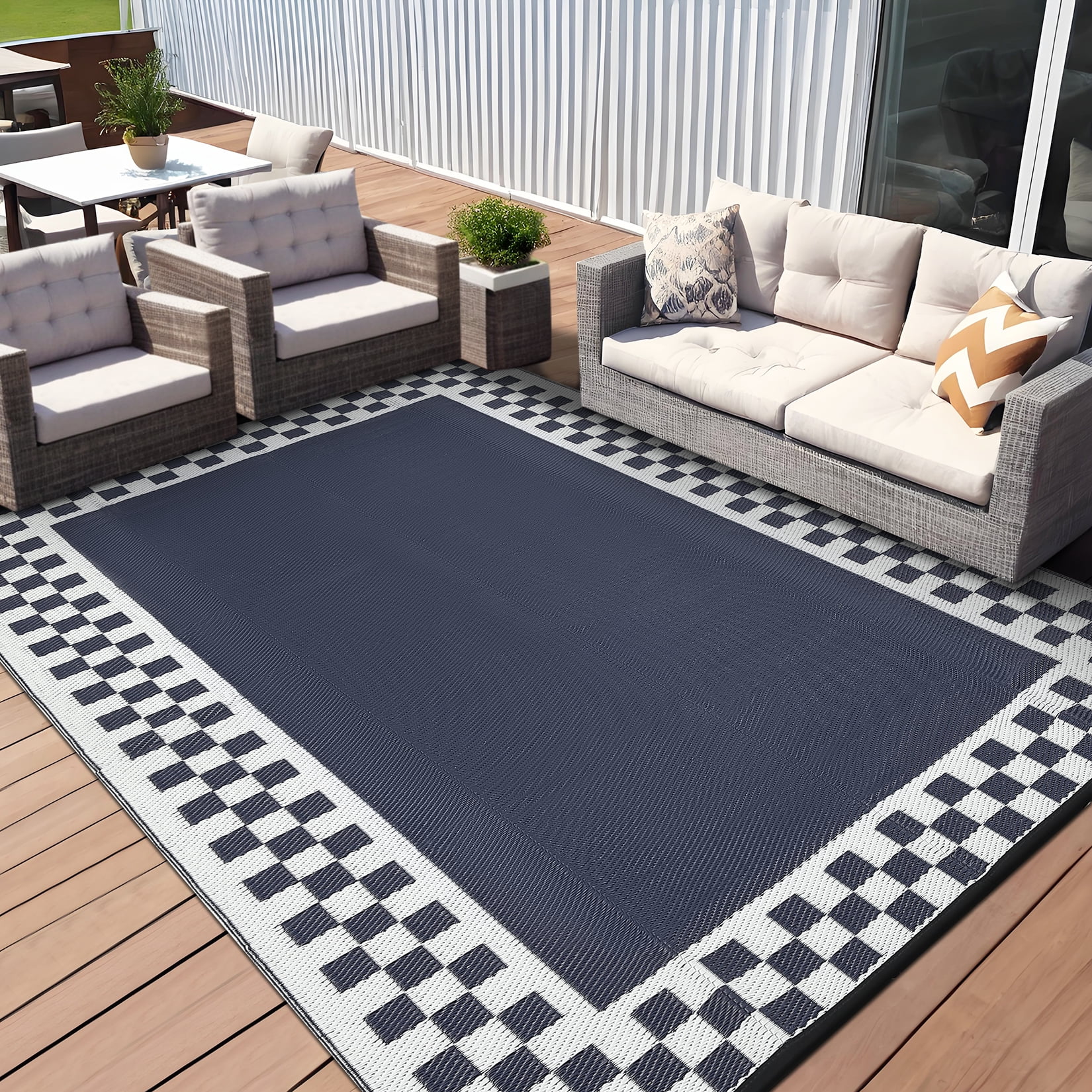 Click here for Garvee 10x14 Outdoor Rug Waterproof Reversible Mod... prices
