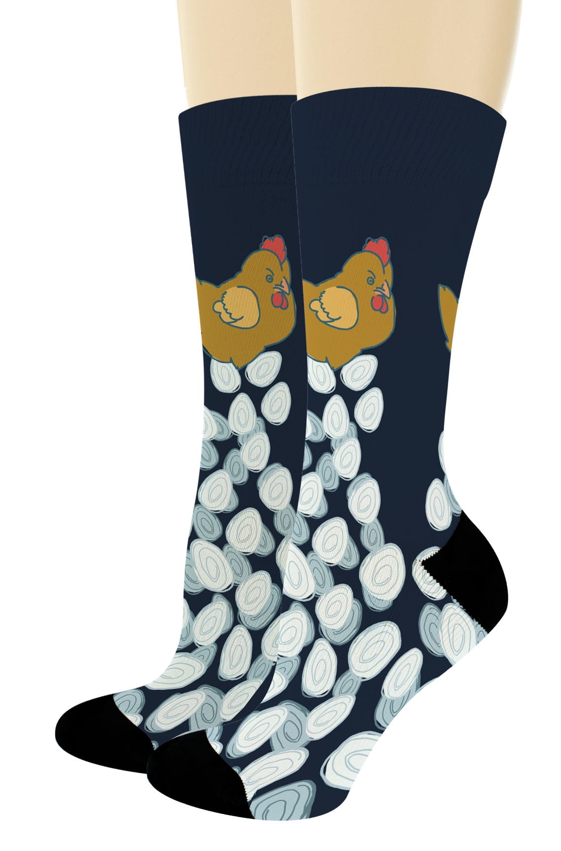 ThisWear Fun Crew Socks Hen Socks Chicken & Eggs Socks Bird Socks ...