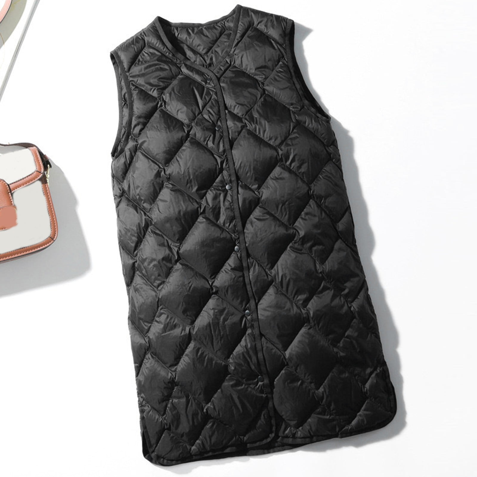 Click here for Bmisegm Women Attumn Winter Solid Down Jacket Vest... prices