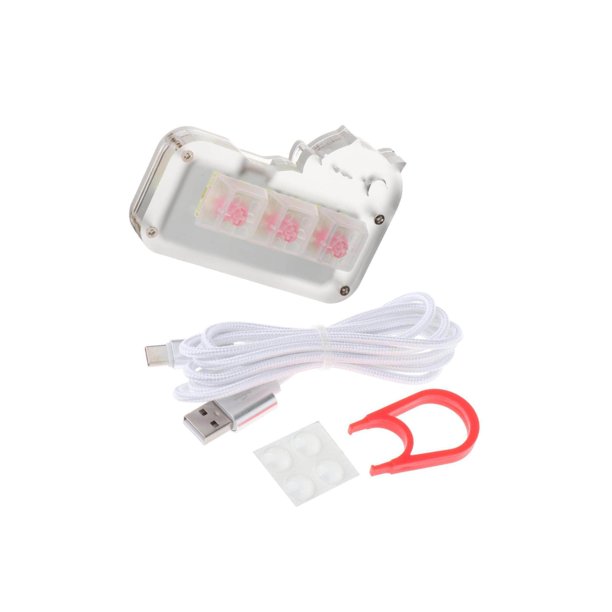 Mini 3 Key Game Keypad Macro Programmable RGB LED Mechanical Gaming ...