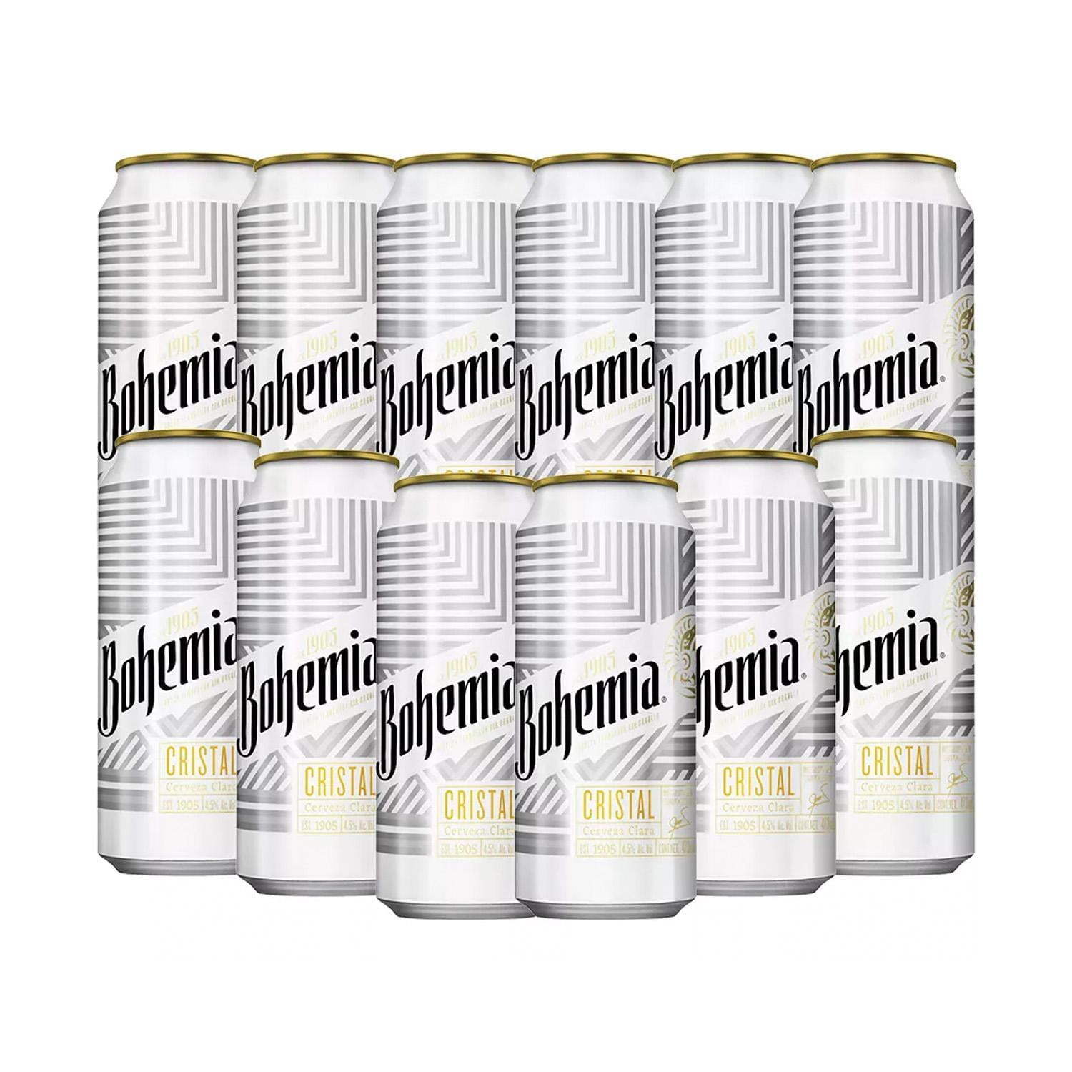 Pack de 24 Cerveza Bohemia Cristal Lata 473 ml | Walmart en línea