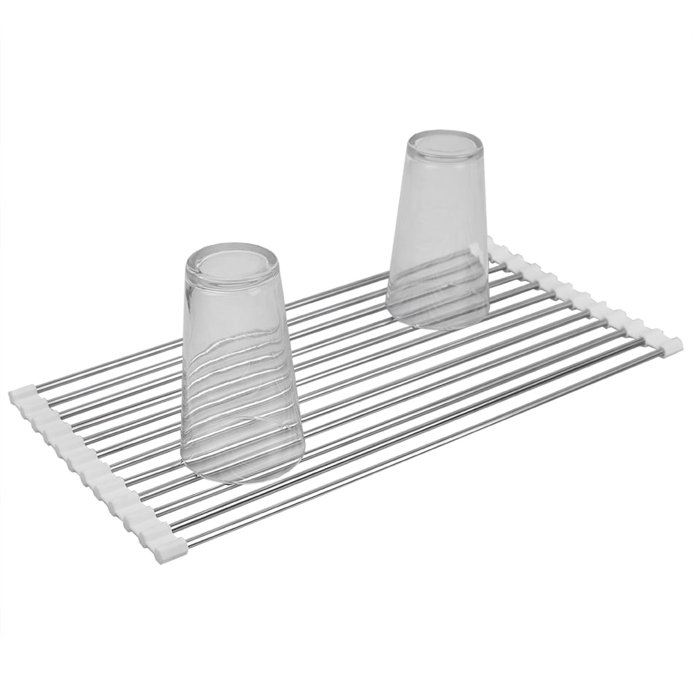 Multi-Purpose Flexible Silicone and Stainless Steel Roll Up Dish Drying ... Multi-Purpose Flexible Silicone and Stainless Steel Roll Up Dish Drying ...