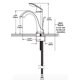 Eva High Arc Bathroom Faucet, Single Lever Handle, With Pop Up, Chrome ...