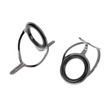 10Pcs/set Sea Fishing Rod s Double Foot Rod Eyes Eyelets Stainless ...