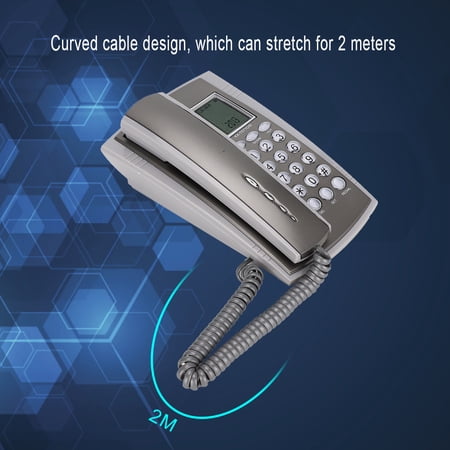 Ymiko Wall Mount Wall Corded Telephone, Office Corded Telephone, For ...
