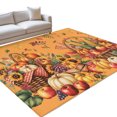 Area Rug 3x5ft, Fall Thanksgiving Pumpkin Farm Fruit Washable Rugs for ...