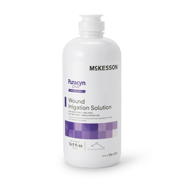 McKesson Puracyn Plus Professional Wound Irrigation Solution, 16.9 oz ...
