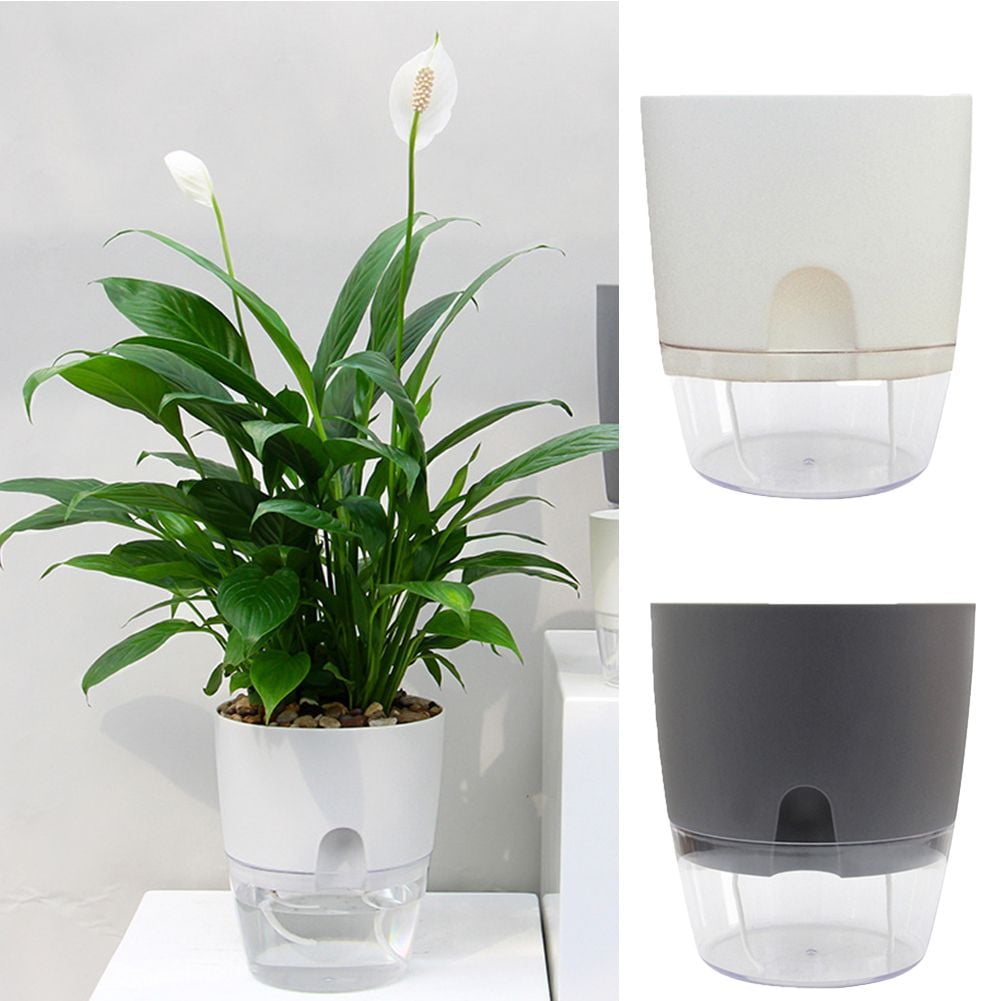 cdar 2 Tier Round Plants Hydroponic Plant Containers Terrarium Kit ...