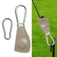 Colaxi Ratchet Pulley Rope Hanger Ratchet with Carabiners Heavy Duty ...