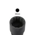 3/4" Drive 35mm 12-Point Impact Socket, CR-MO Steel 56mm Length ...
