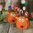 Reindeer Felt Christmas Treat Bags, Set of 6, 5.25x6.75 inch, for ...