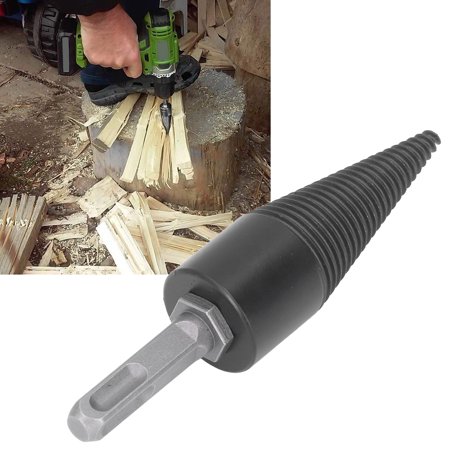 Firewood Bit, Firewood Bit Cone Wood Splitting Drill Carbon Steel Log ...
