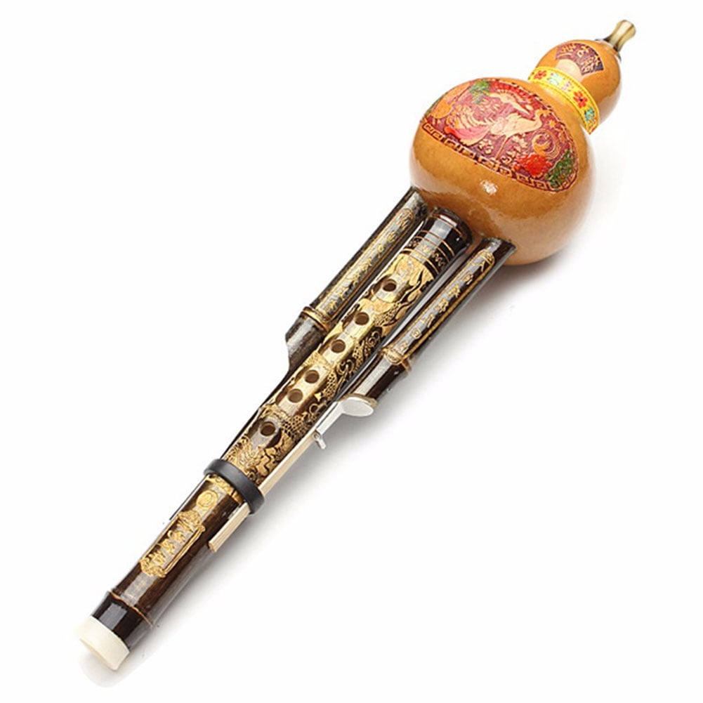 Electronic Chinese Handmade Hulusi Gourd Cucurbit Flute Ethnic Musical ...