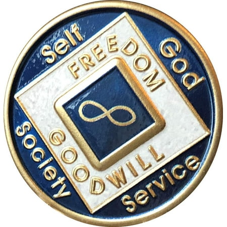 Infinity Blue and White NA Medallion Official Eternity Narcotics ...