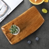Greenage Natural Cedar Wood Serving Stand Rustic Wooden Pedestal Multi ...