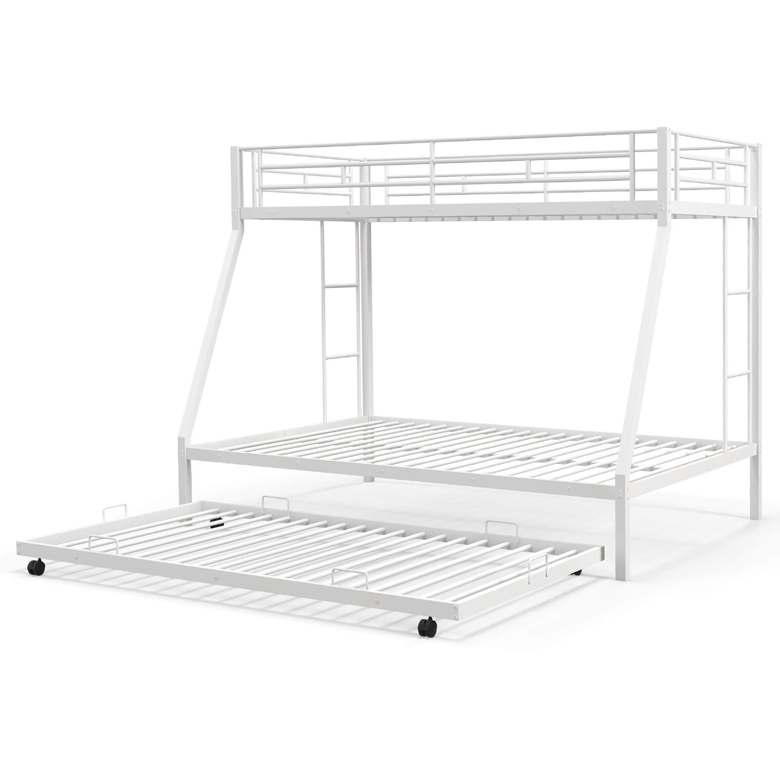 Click here for Costway Twin Over Full Metal Slats Bunk Bed Frame... prices