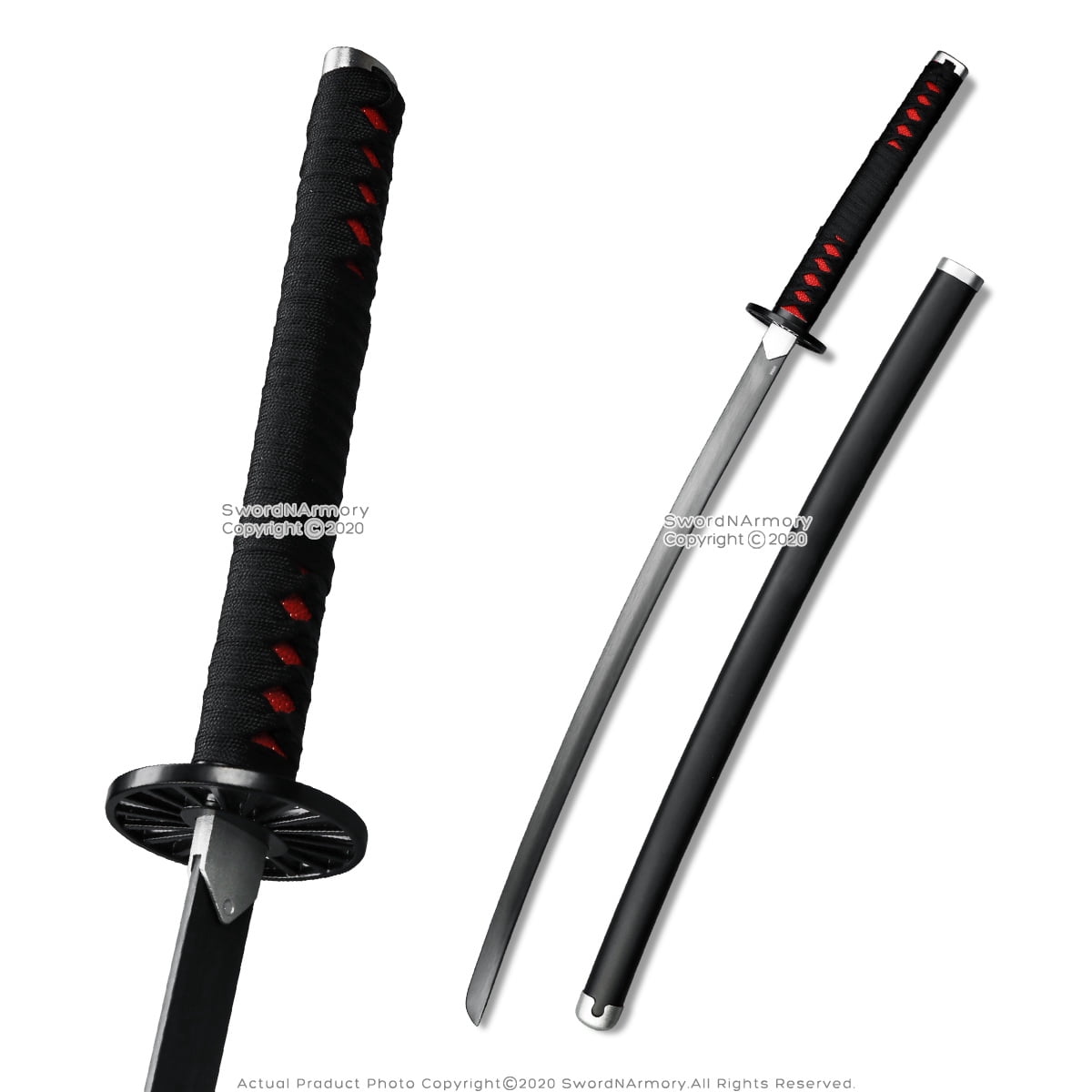 37" Munetoshi Unsharpened Steel Blade LARP Cosplay Anime Demon Tanijuro ...