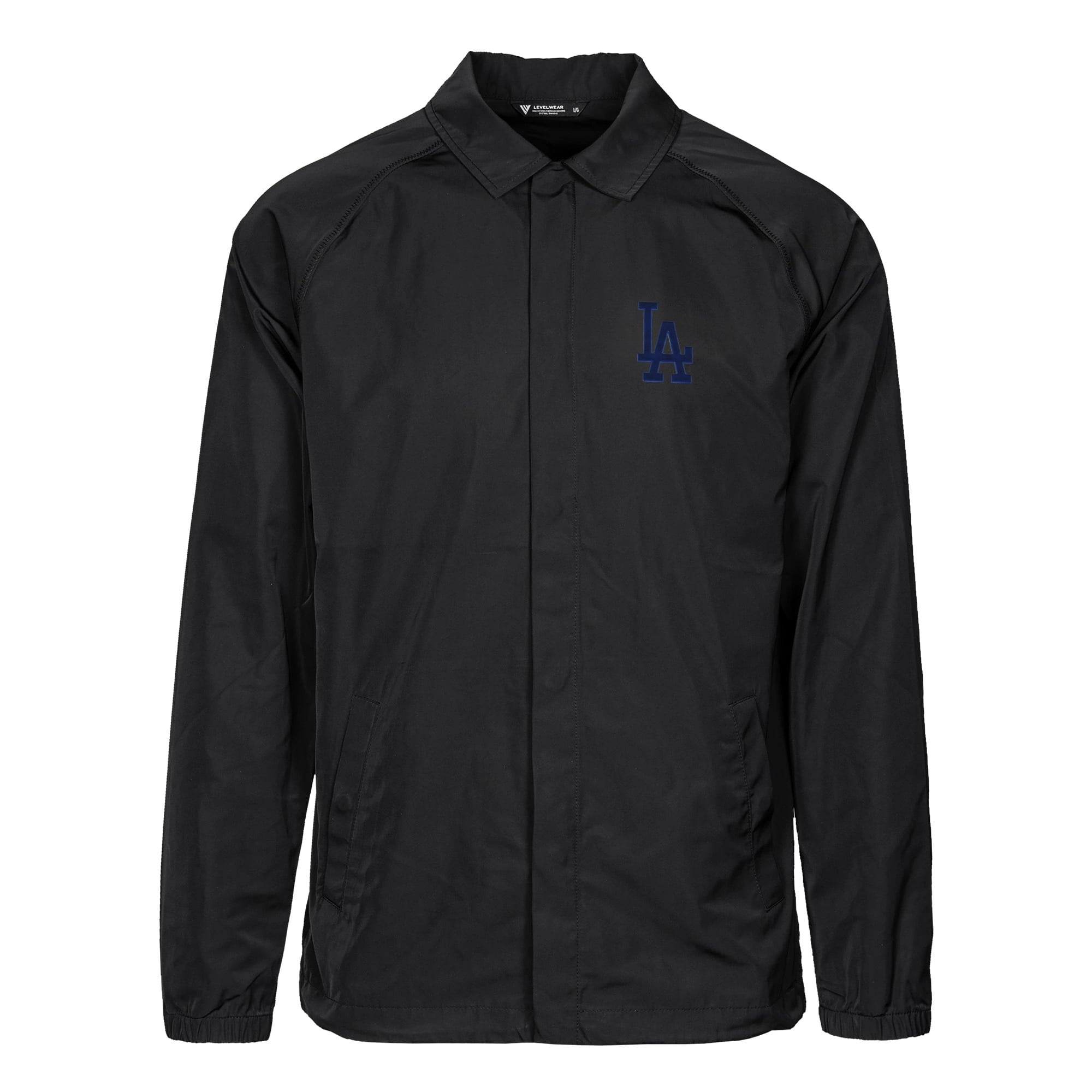 Men's Levelwear Black Los Angeles Dodgers Guru Full-Snap Jacket ...