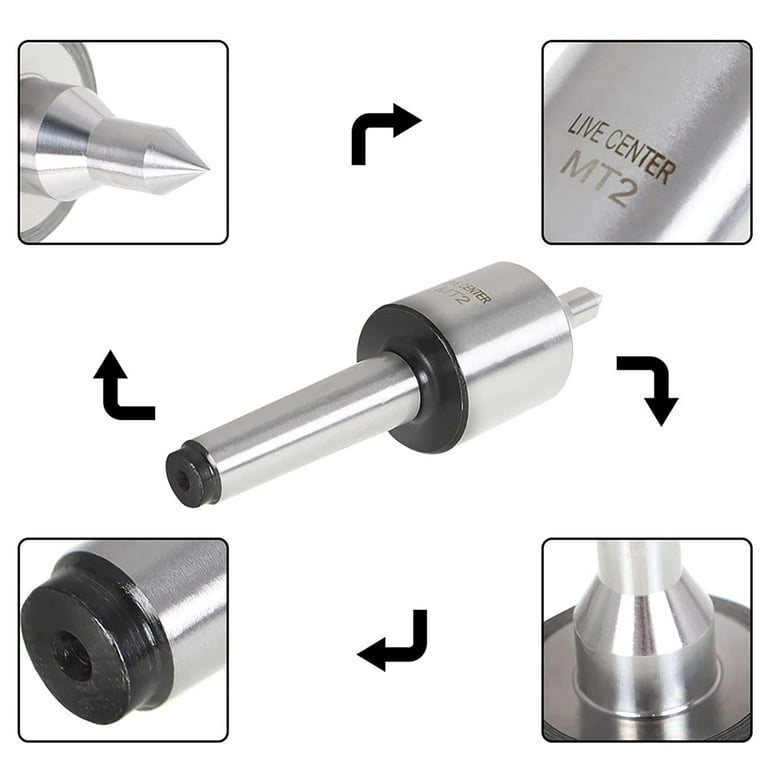 Morse Taper #2 Center MT2 Carbide Dead Center For Lathe | Morse Taper ...