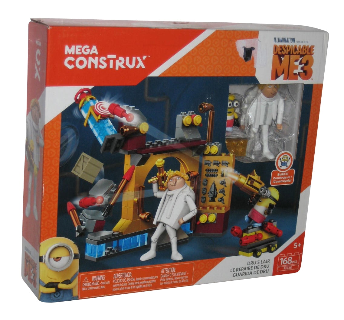 Despicable Me 3 Movie Mega Construx Dru's Lair Building Toy Set ...