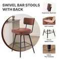 Modern Bar Stools, Counter Height Stools Set of 4 – Metal Legs, Ideal ...