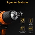 33 count Screw Extractor Kit, Upgraded Easy Out Broken Bolt & Stripped ...