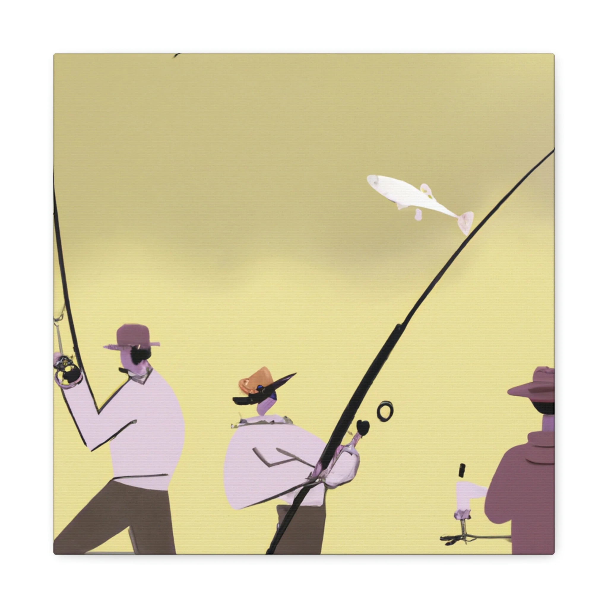 Fishing in Minimalism - Canvas - Walmart.com