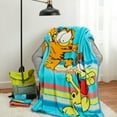 Garfield Kids Blue Print Fleece Throw Blanket, 46 x 60 - Walmart.com