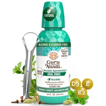 Guru Nanda Advanced Pulling Oil, Natural Teeth & Gum Care, Coconut ...