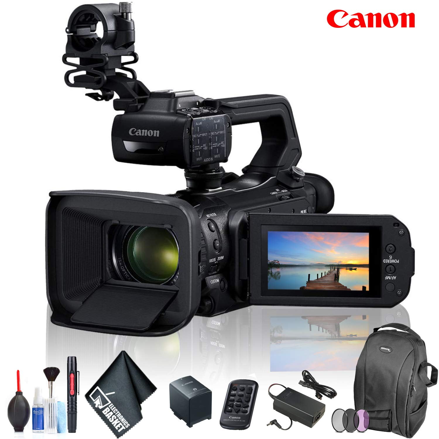 Canon XA50 Professional UHD 4K Camcorder - Standard Bundle - Walmart ...