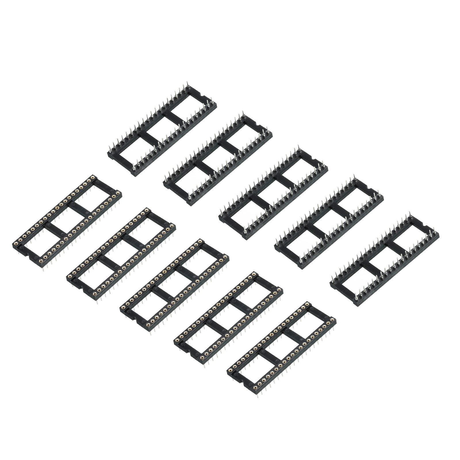 Uxcell DIP IC Chip Socket Adapter Round Pin 40P 2.54mm Pitch IC Socket ...