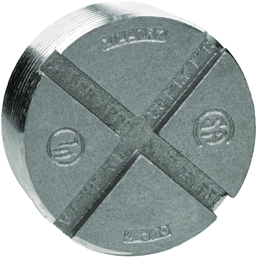 Killark CUP-8, 3"", Aluminum, Recessed, Close Up, Insert, Conduit Plug ...