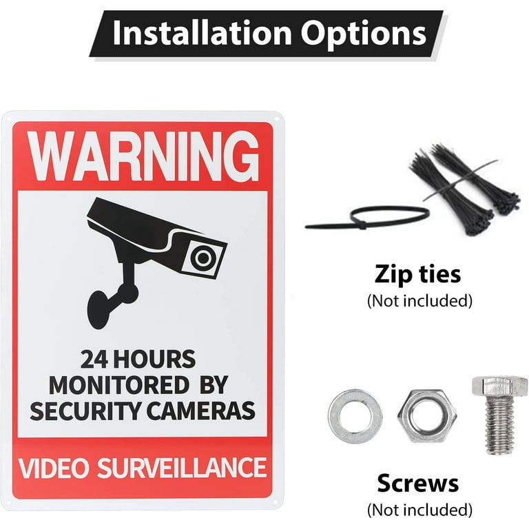 Surveillance Camera Signs